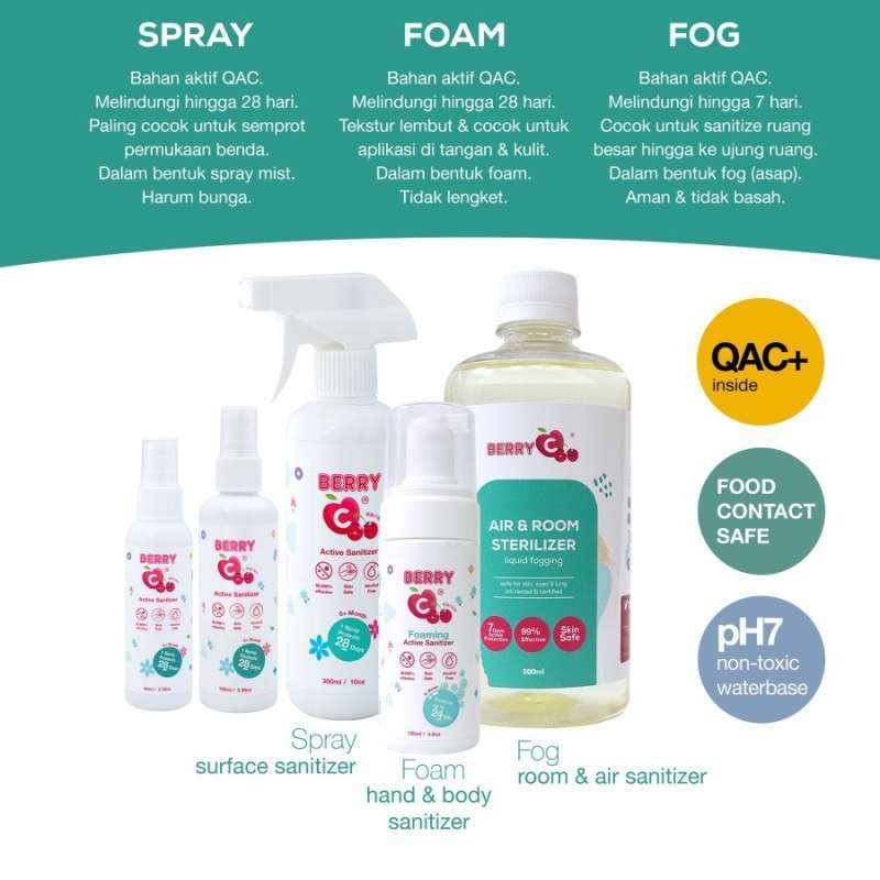Jual Berryc Bundle Pack Liquid Fogging 500ml +330ml With Mosquito ...