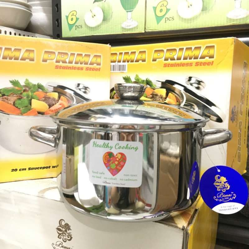 Jual ORIGINAL [PROMO!] PANCI BIMA 20 CM SAUCEPOT PRIMA STAINLESS ...