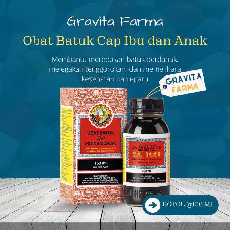 Jual Obat batuk cap Ibu dan Anak ( Nin Jiom Pei Pa Koa ) 150 ml di ...