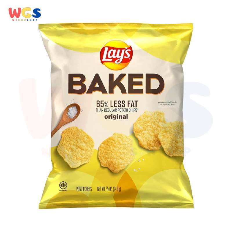 Jual Snack Lay's Lays Oven Baked Original 65% Less Fat Potato Chips 24 ...