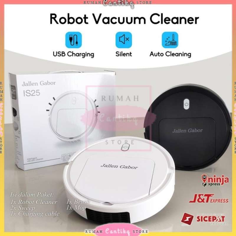 Jual BEST PROMO Jallen Gabor Vacuum Robot Floor Dust Cleaner Smart Vacuum Cleaner di Seller ...