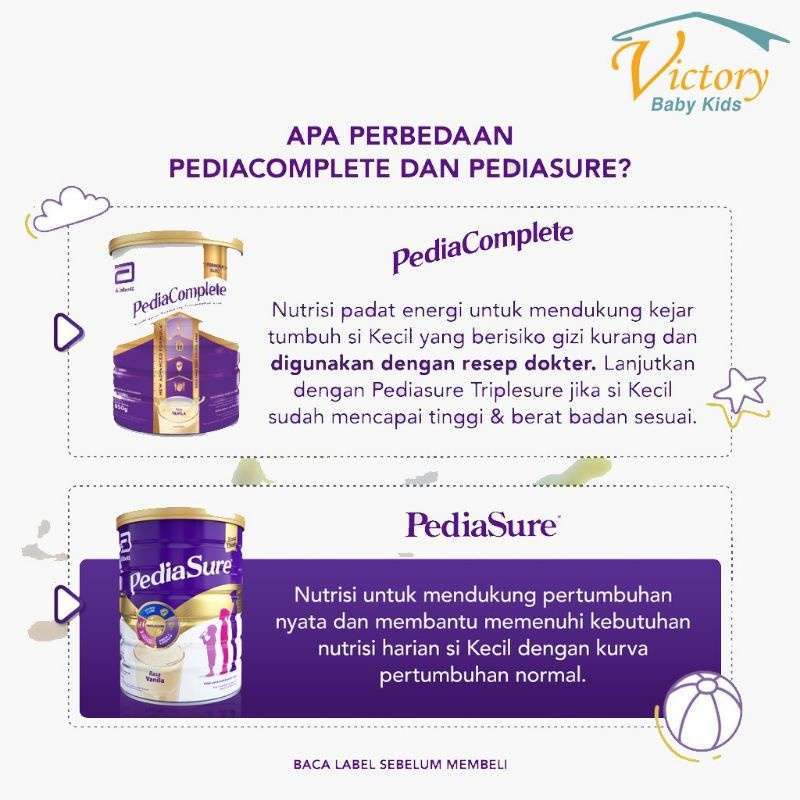 Jual Susu Pediasure Complete / Pedia Complete 850 Gram Vanila Di Seller Lantarashop - Bojong ...