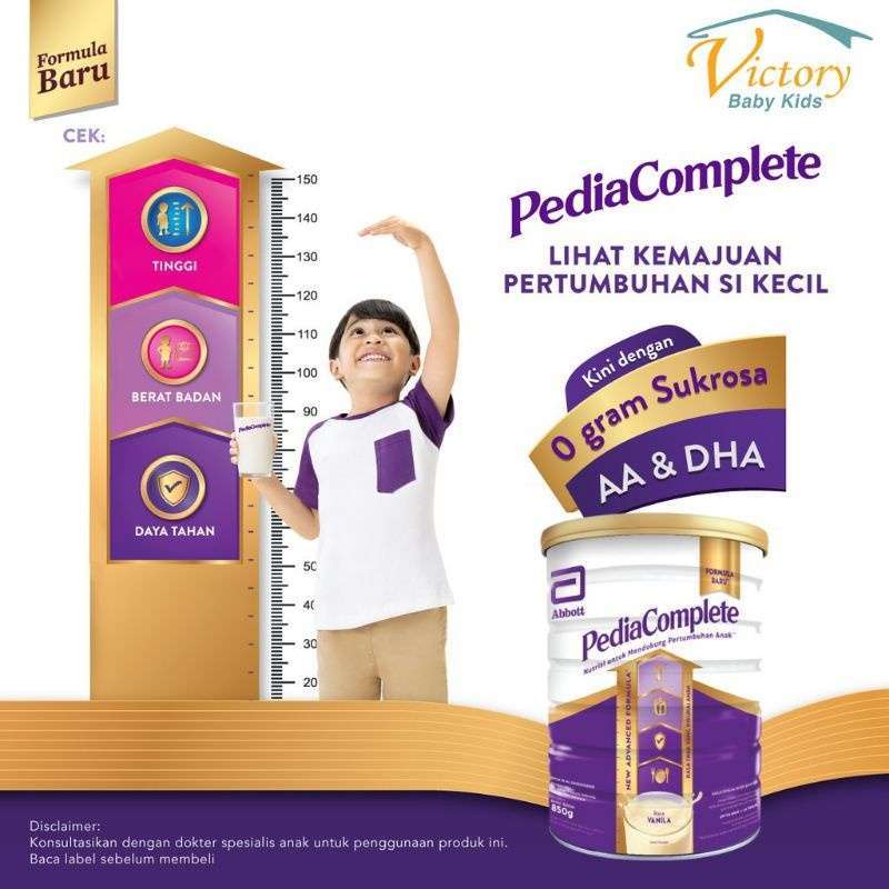 Jual Susu Pediasure Complete / Pedia Complete 850 Gram Vanila Di Seller Lantarashop - Bojong ...