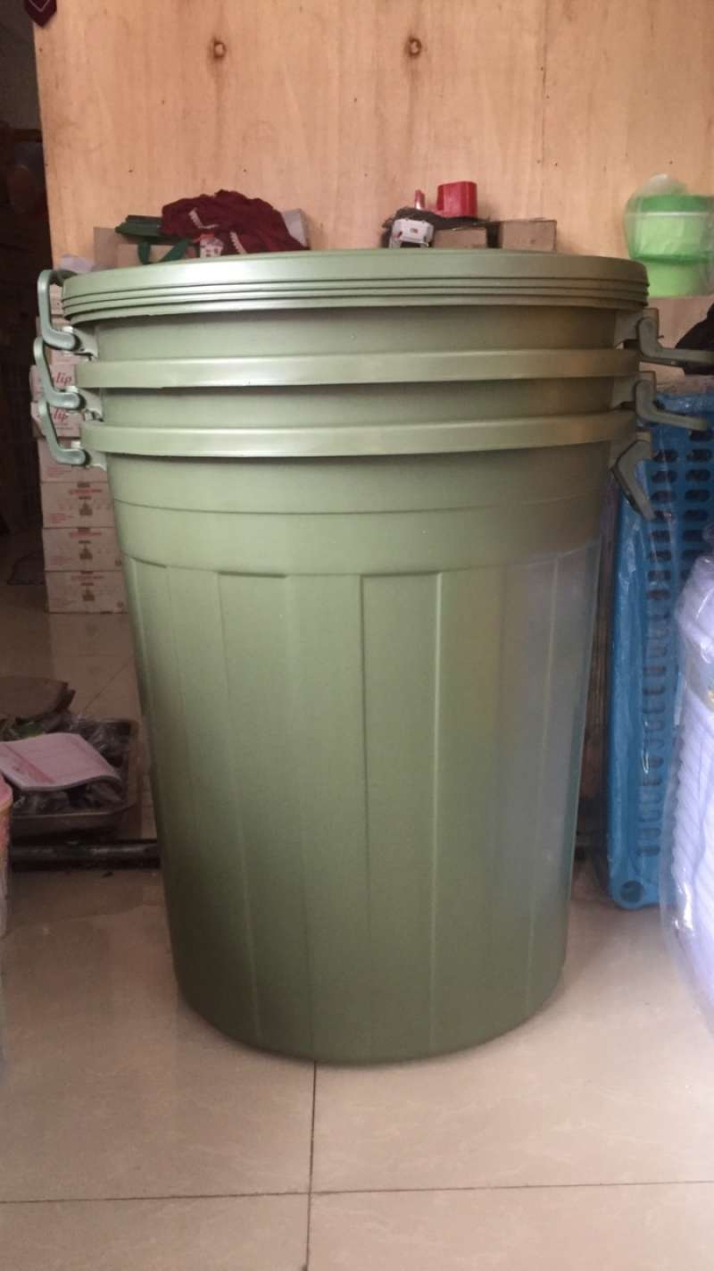 Jual ORIGINAL Ember 80 Liter-AMP-Super Deluxe Spesial-Warna Silver ...