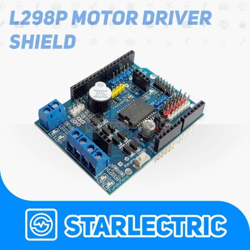 Jual L298P L298 DRIVER MOTOR SHIELD FOR ARDUINO di Seller CUPIT SHOP - | Blibli
