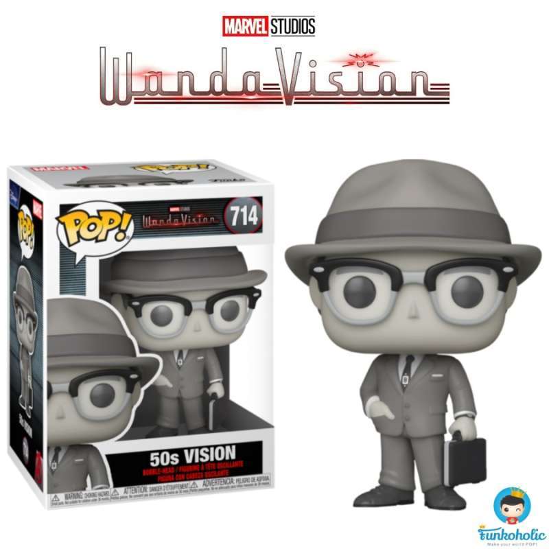 Jual Funko Pop! Marvel Wandavision - 50s Vision (glasses & Hat) #714 Di ...