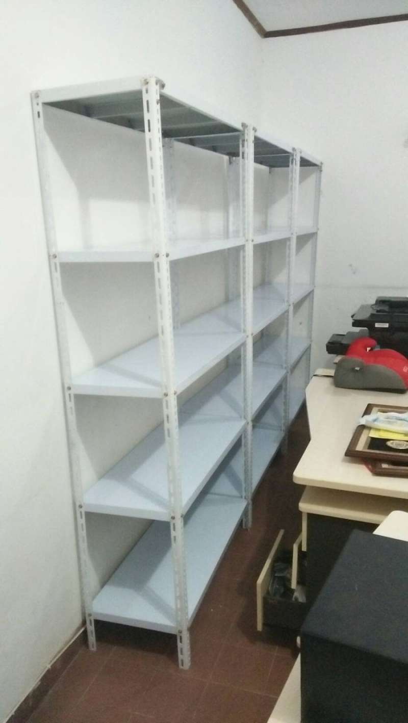 Promo RECOMMEND RAK BESI GUDANG BESI TIANG PUTIH TEBAL TIANG 2 MM UK ...