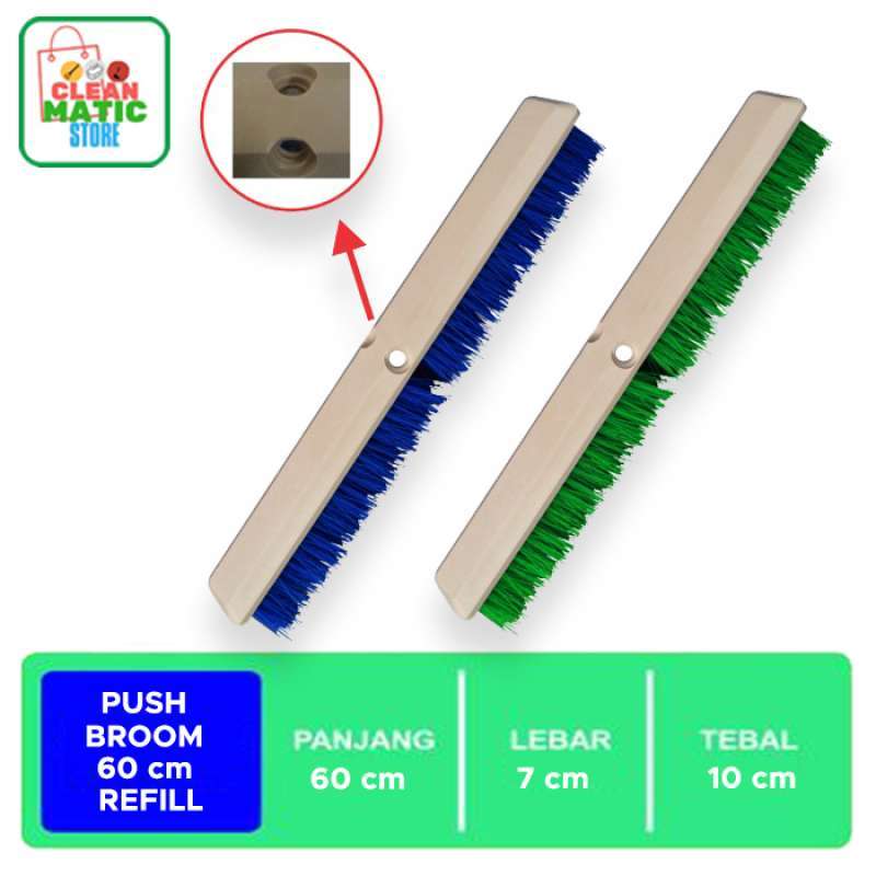 Jual PUSH BROOM 60 CM REFILL di Seller Clean Matic Official Store ...