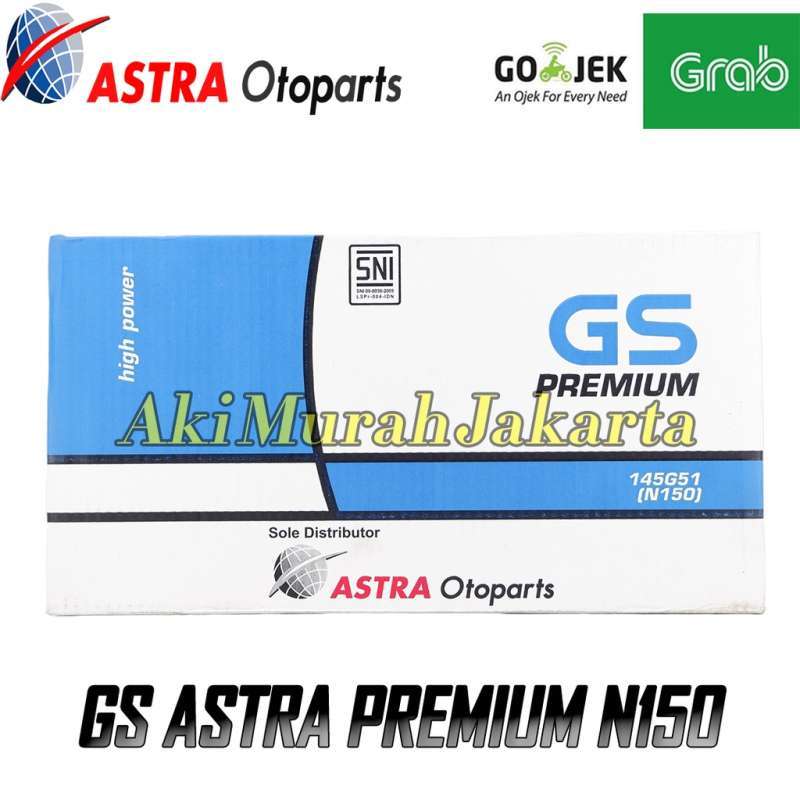Jual Aki Gs Premium Astra N150 / 145g51 Aki Basah 12v / 150ah Di Seller Aki Murah Jakarta - Aki ...