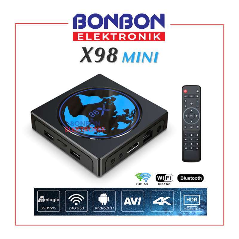 Jual X98 Mini Amlogic S905W2 Smart Tv Box 5G Android 11 2GB/16GB, 4GB ...