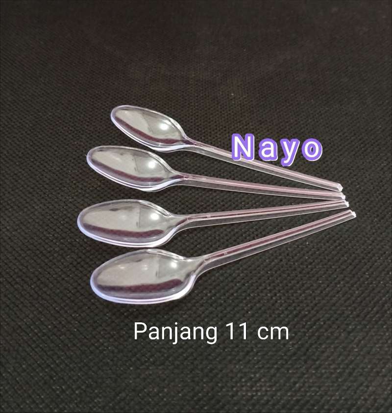 Promo Nayo Plastik Sendok Puding - Clear [100 Pcs] Diskon 9% di Seller ...