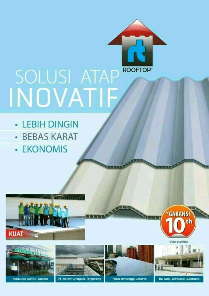 Jual Kanopi Atap Dingin Rooftop Di Seller Baja Ringan Dan Plafon Pvc ...