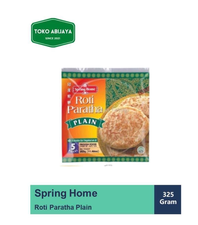 Jual Roti Paratha plain spring home berat 325 isi 5 pcs di Seller Toko ...