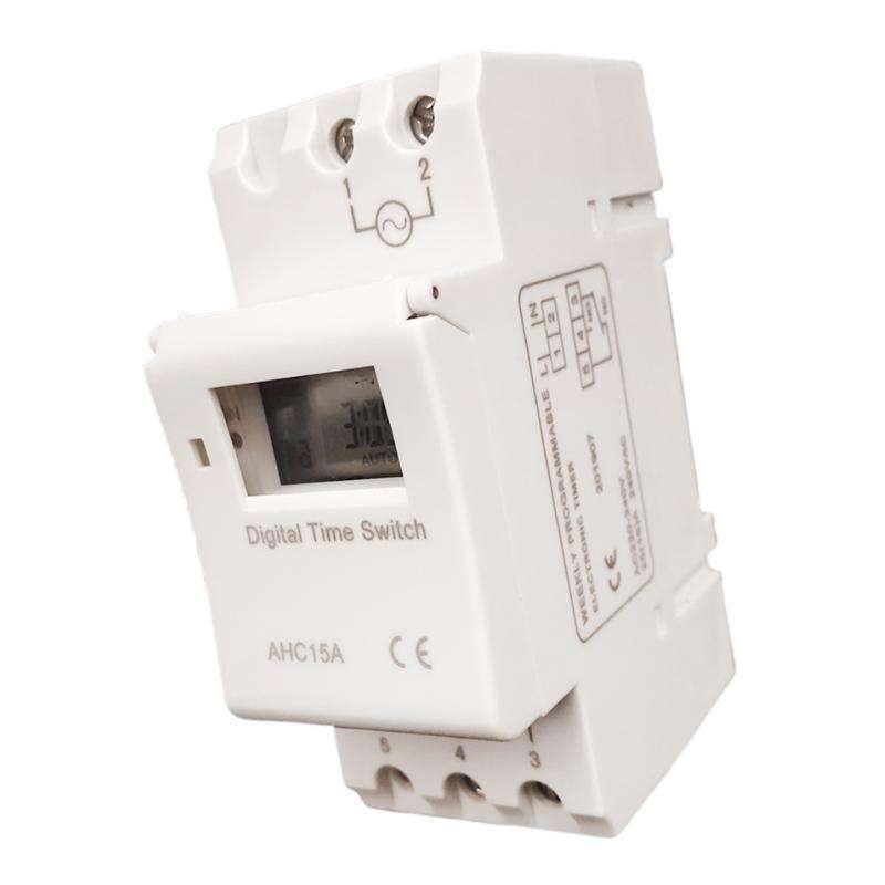 Jual Weekly Programmable Timer Switch Din Rail LCD Display 24V Time Relay - 24V di Seller ...