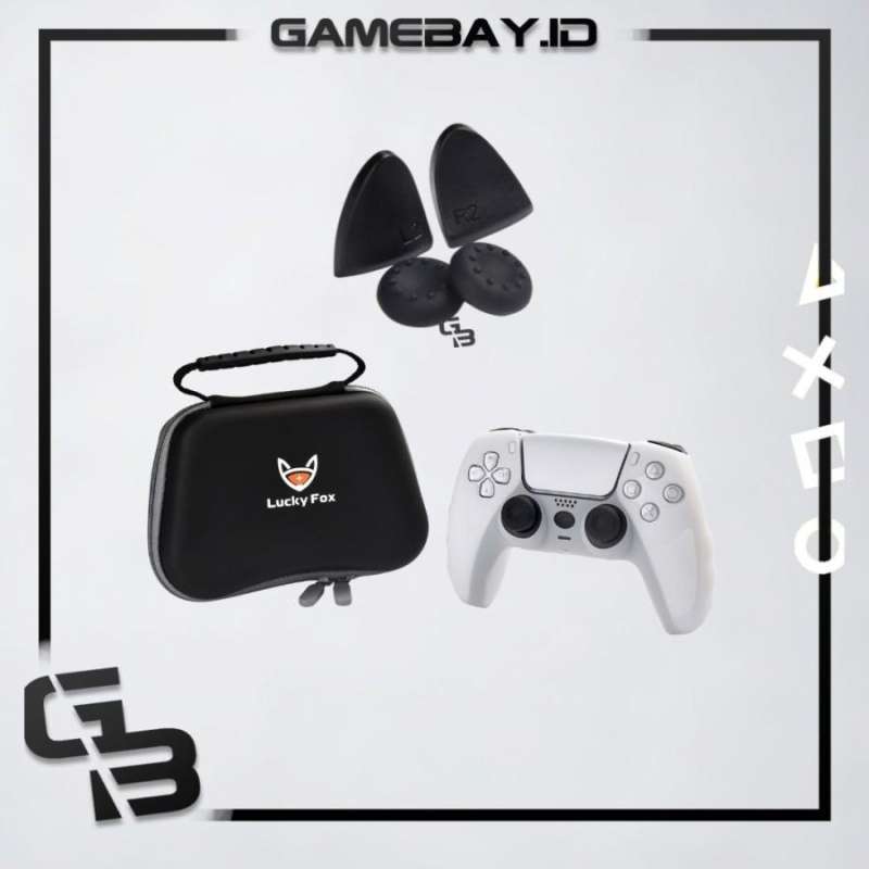 Promo Lucky Fox Dualsense PS5 / Stik PS5 Carrying Case 6 in 1 Kit ...