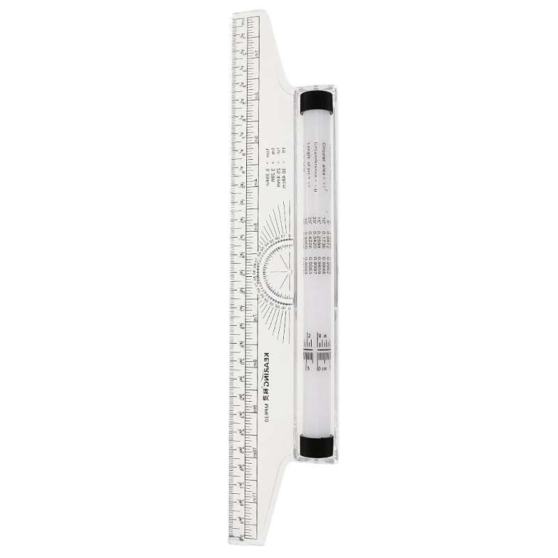 Jual Clear 30cm Multi-purpose Drawing Parallel Rolling Ruler Balancing ...