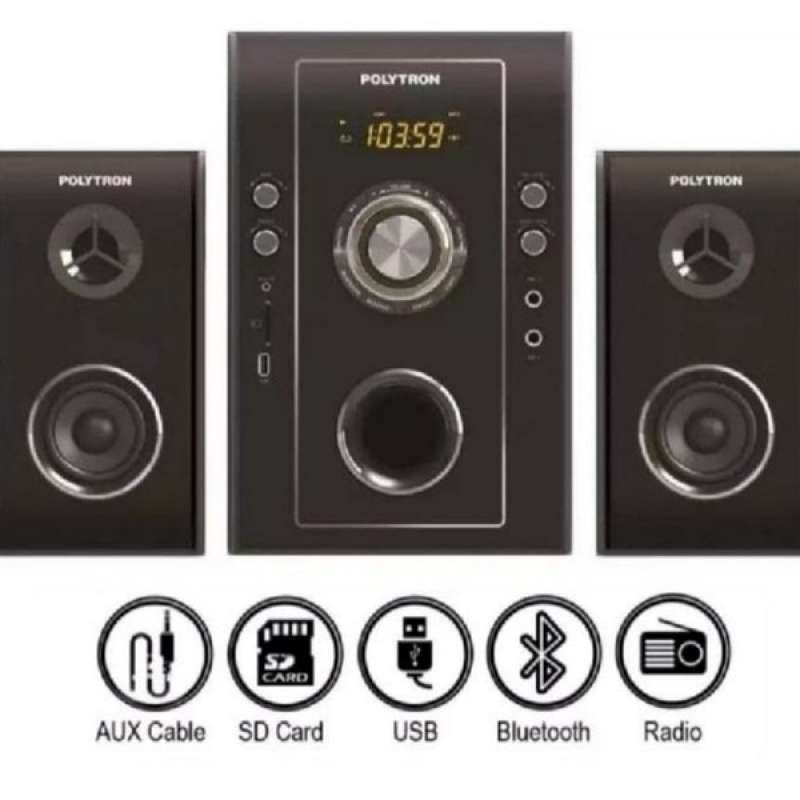 Jual Speaker Polytron Bluetooth Pma-9503/Ga Hitam di Seller Minth Shop - | Blibli