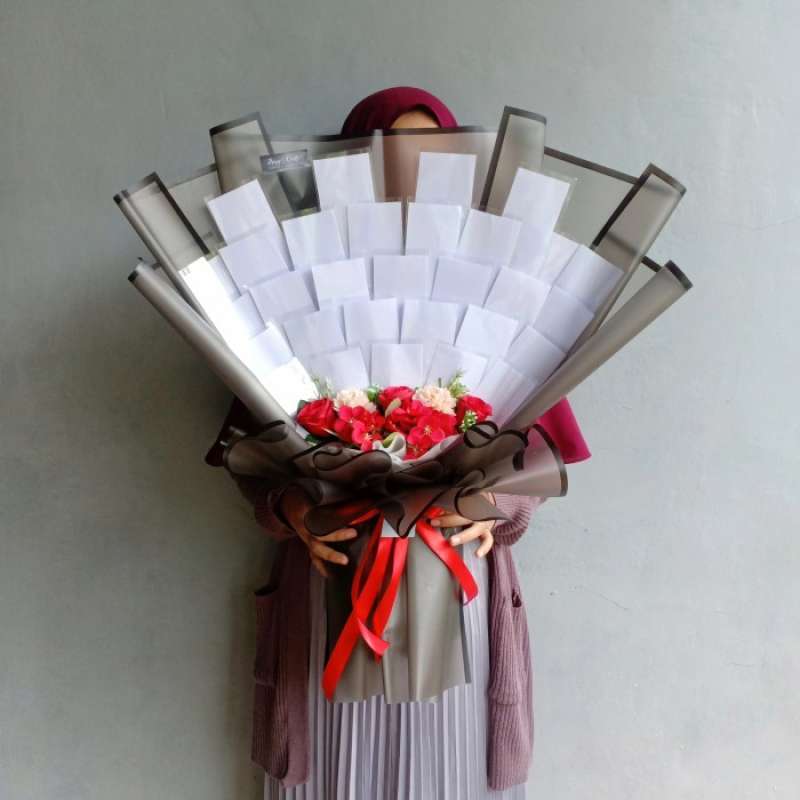 Jual BUKET UANG KOSONG 30 LEMBAR PREMIUM KADO WISUDA MURAH ULTAH di ...