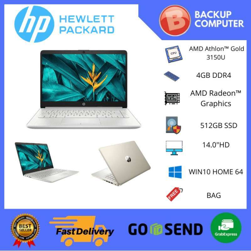 Jual Laptop HP 14s-dk1506AU ATHLON 3150 4GB 512GB SSD Win10+OHS ...