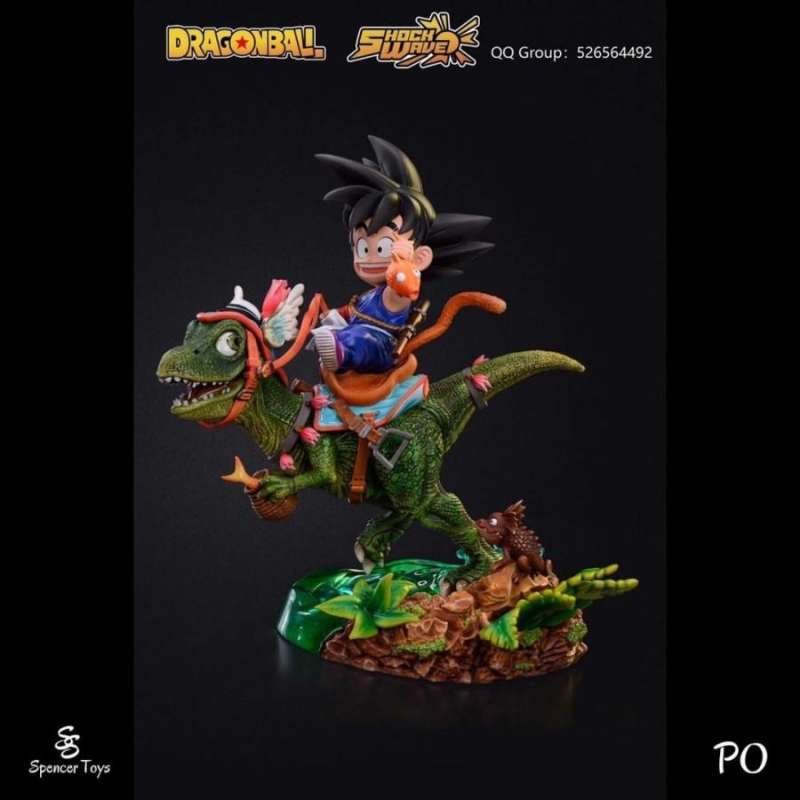Jual DP PO RESIN STATUE KID GOKU RIDING DINOSAUR SW (PRE-ORDER)SPENCER ...