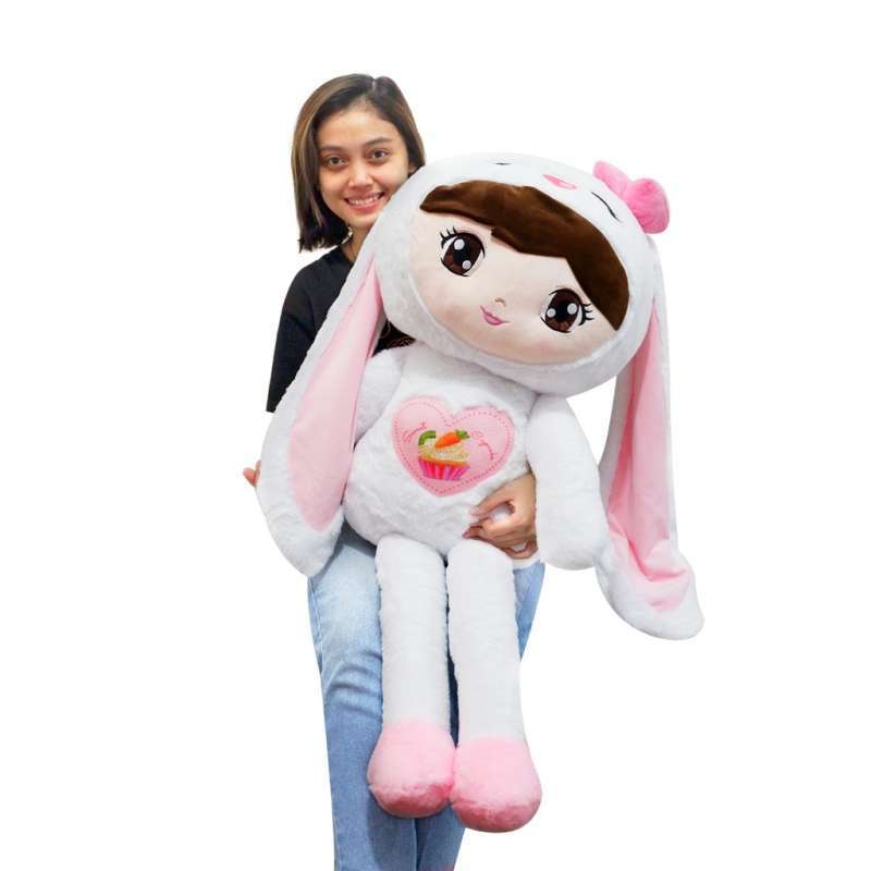 Jual Boneka jumbo 1 meter kelinci rabbit floopy bunbun warna putih ...