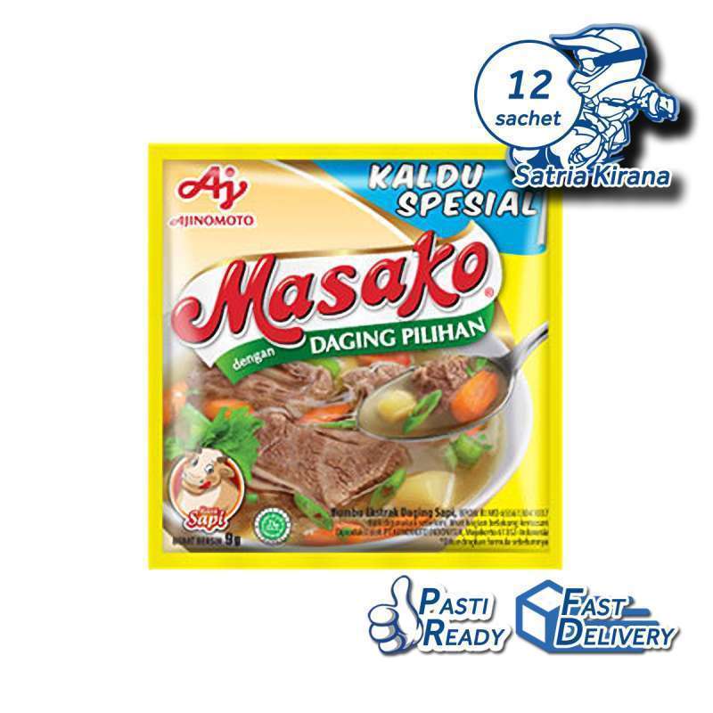 Jual Masako Sapi Bumbu Penyedap Rasa [9 Gr 10 Gr X 12 Sachet 1