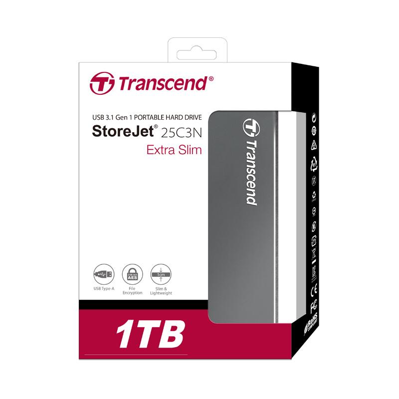 Promo Transcend StoreJet 25C3N USB 3.1 Gen 1 HDD External [1 TB] Diskon ...