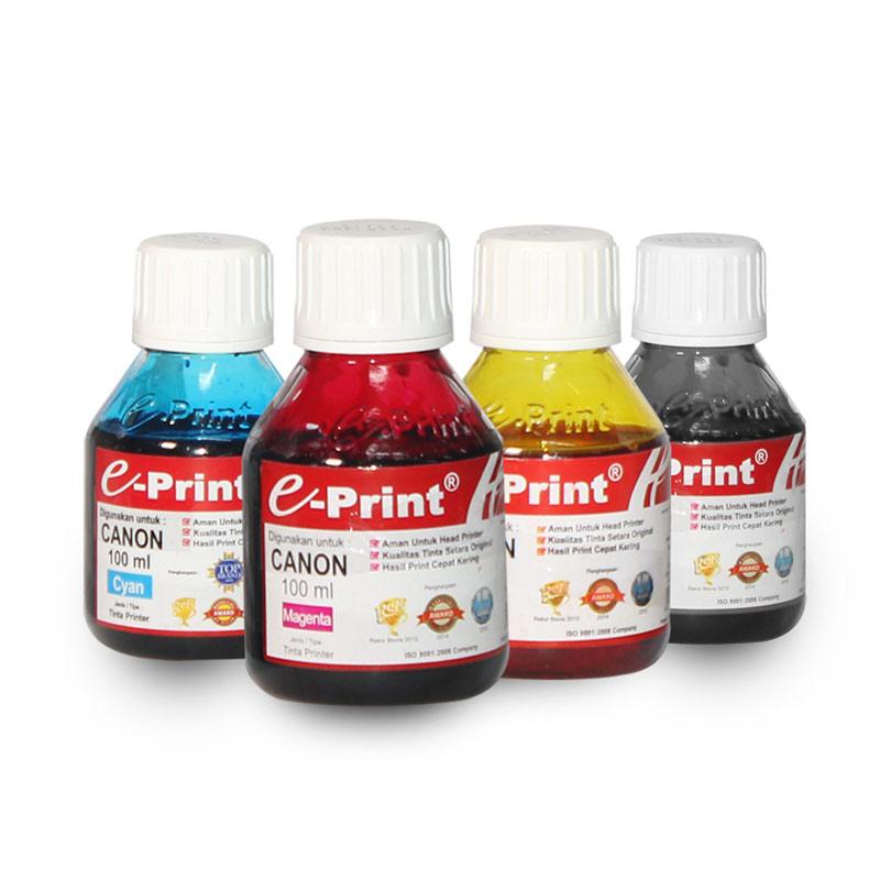 Promo E-Print CMYK Tinta Bulk Ink Reguler for Canon Inkjet Printer ...