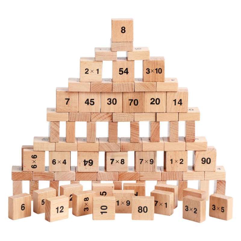 Jual 99 Multiplication Math Blocks Math Exercises Stacking 4-7 Years ...