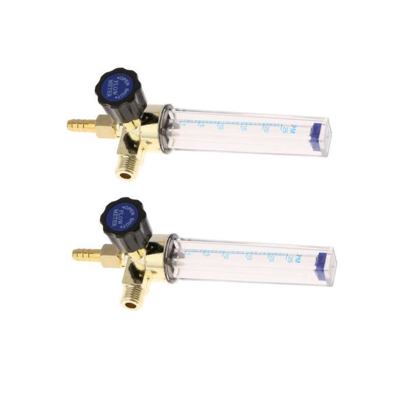 Promo 2Pcs Argon CO2 Gas Flow Meter For Mig Tig Welding Gauge Pressure ...