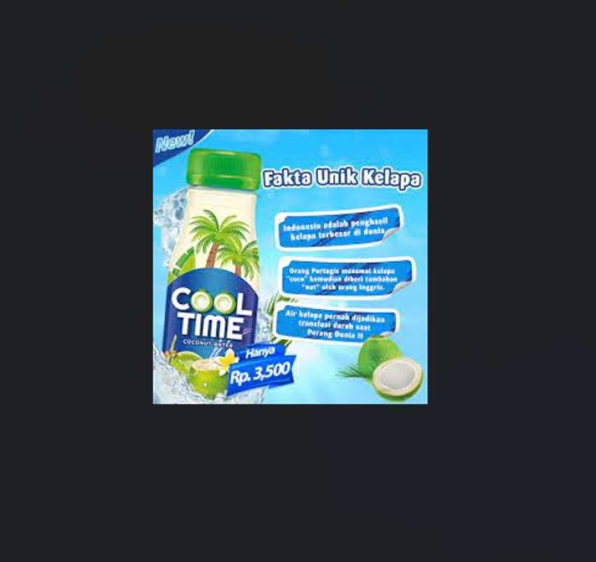 Jual Cool Time Minuman Air Kelapa Botol 200 Ml Di Seller Teras Kota ...