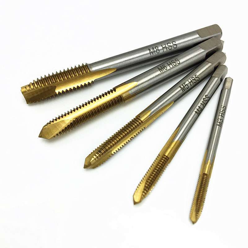 Promo M3 M4 M5 M6 M8 Titanium HSS Screw Metric Spiral Fluted Machine ...