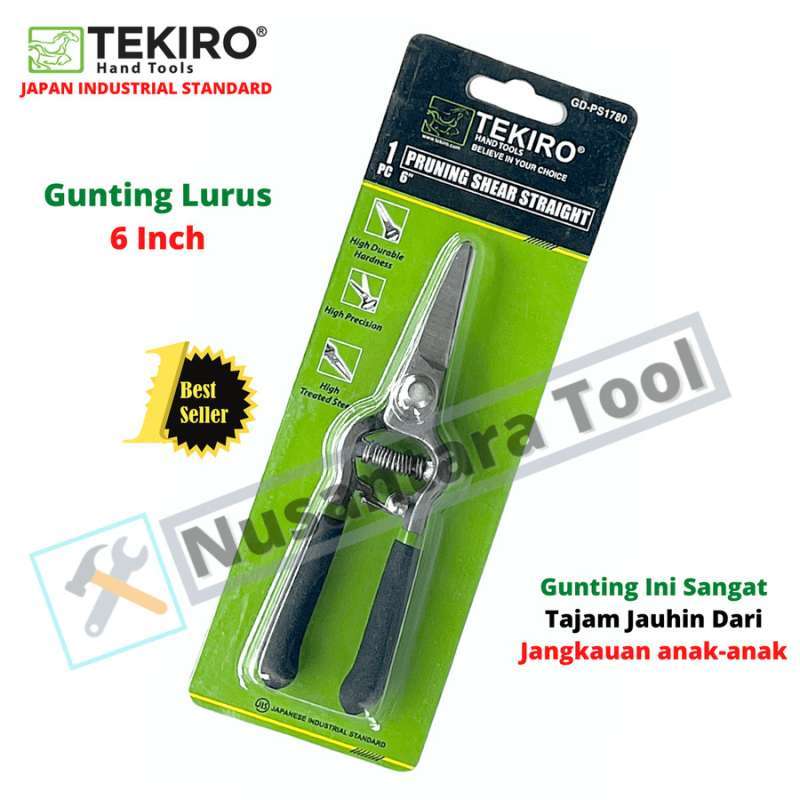 Promo Tekiro Gunting Serbaguna 6 Inch Gunting Dahan Lurus Taman ...