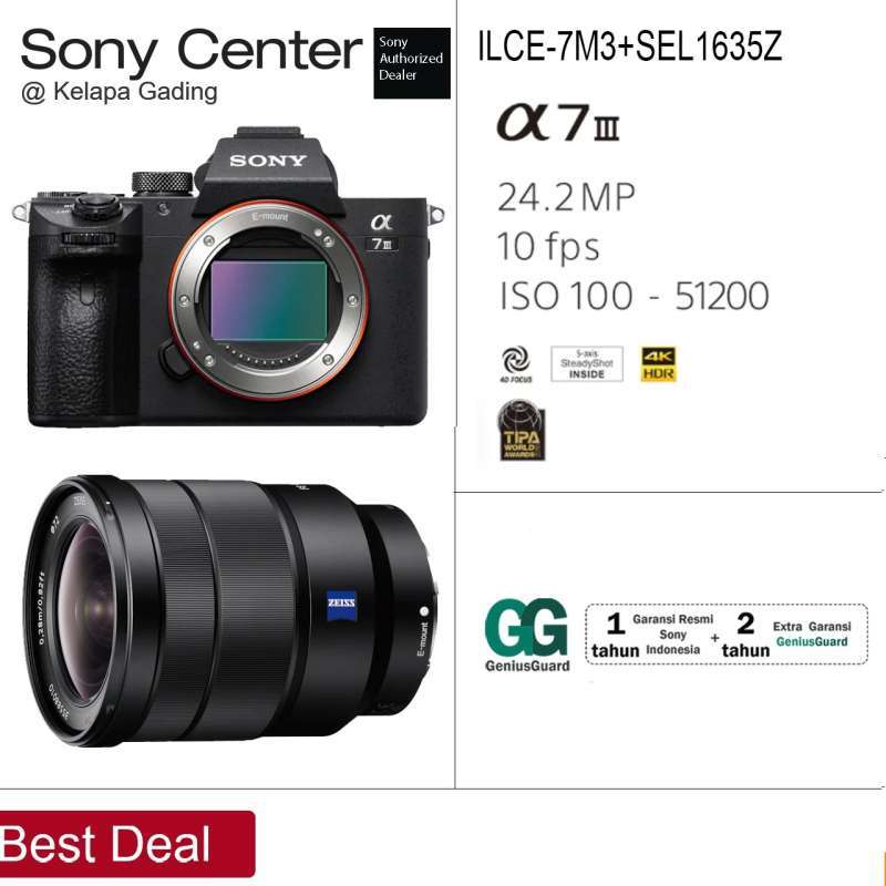Jual SONY Center Jakarta - Kamera Mirrorless SONY Alpha a7III / a7 mark ...