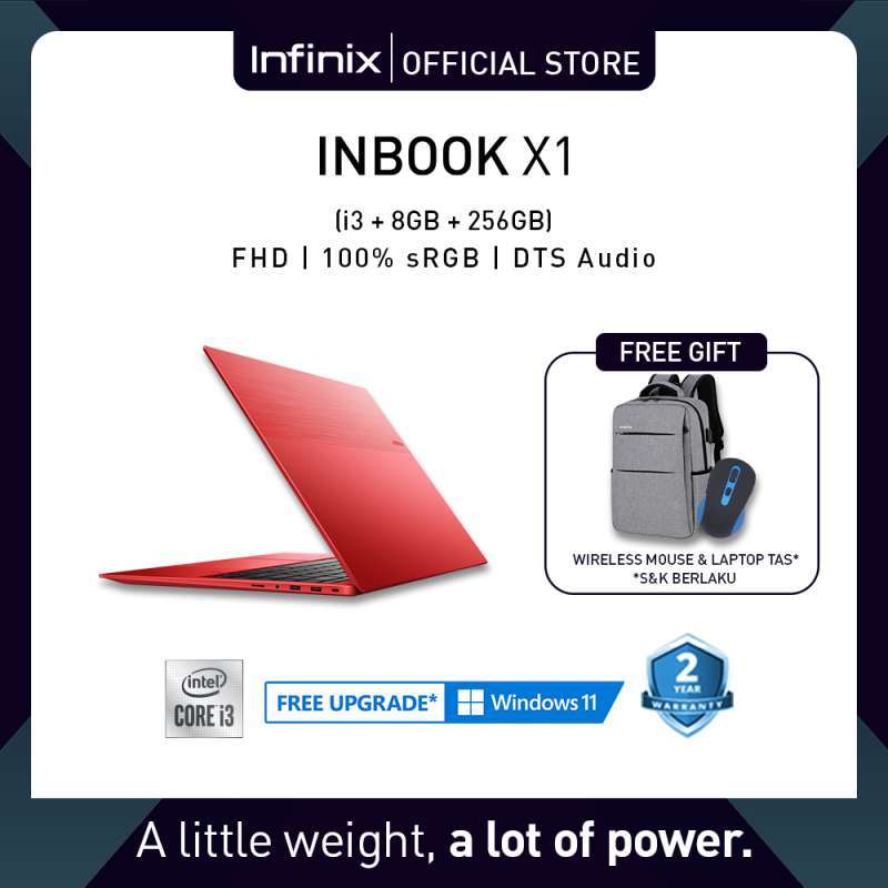 Jual Infinix Inbook X1 Notebook - Red ( I3-1005g1 / 8gb / 256gb Ssd ...