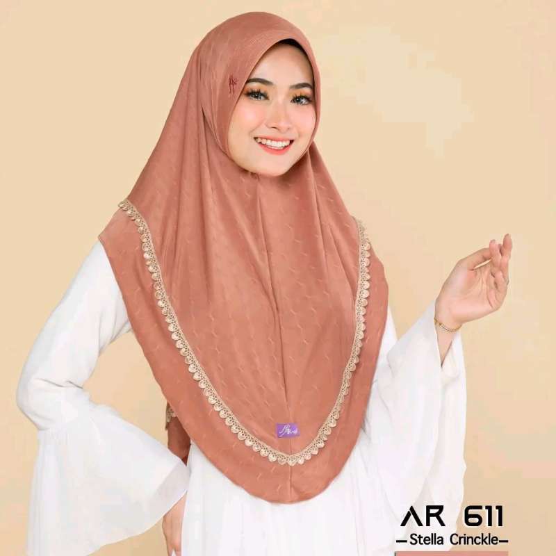 Jual Hijab Jilbab Instan Ar 611 By Arrafibori Kerudung Bergo Daily ...