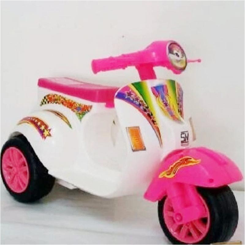 Promo Mainan Motor Vespa Mini Anak Dorong Sarimin Klasik Roda Tiga 3 ...
