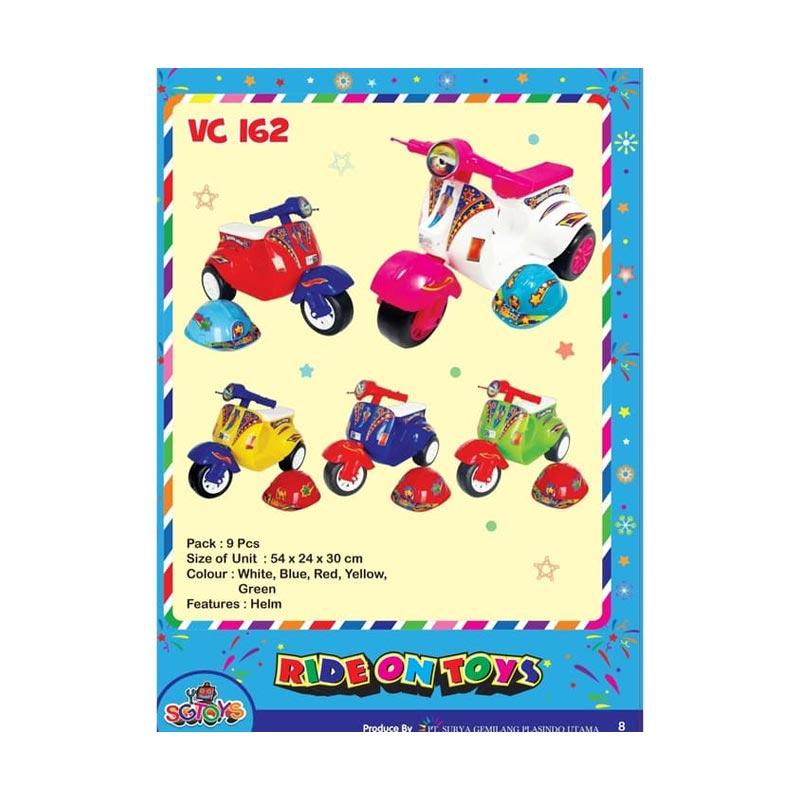 Promo Mainan Motor Vespa Mini Anak Dorong Sarimin Klasik Roda Tiga 3 ...
