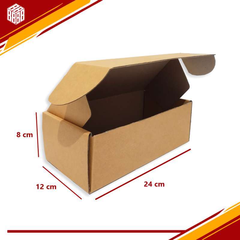 Jual Box ( 24x12x8 Cm )-ls,box Aesthetic/kardus Box Polos/box Kekinian ...