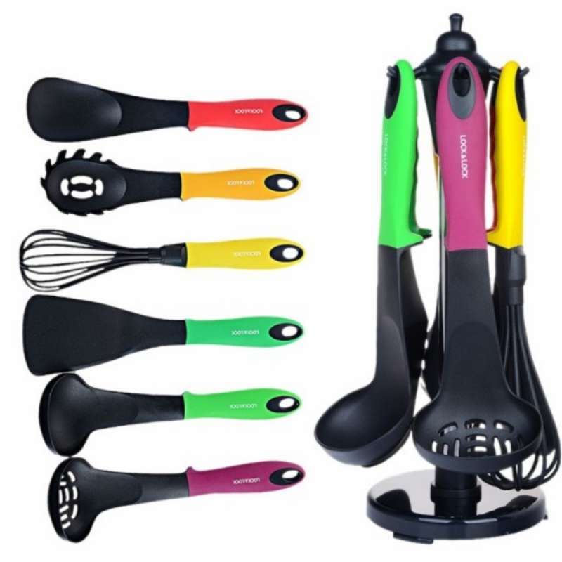 Jual Locknlock - Exclusive Alat Masak Spatula Set 7pcs (cpk471s) Di ...