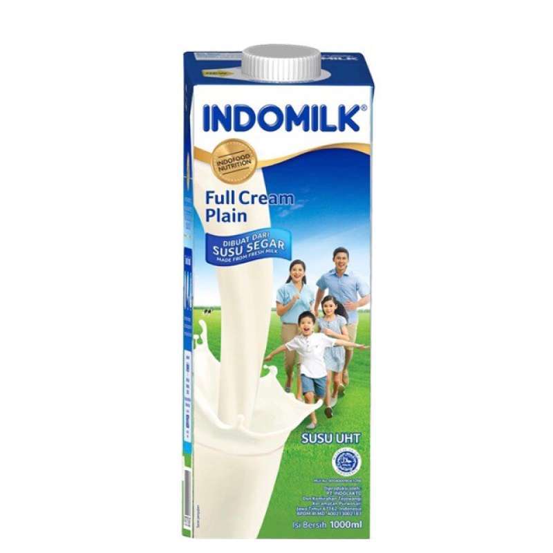 Promo Susu UHT Indomilk 1 Liter - Full Cream Plain Diskon 7% di Seller ...