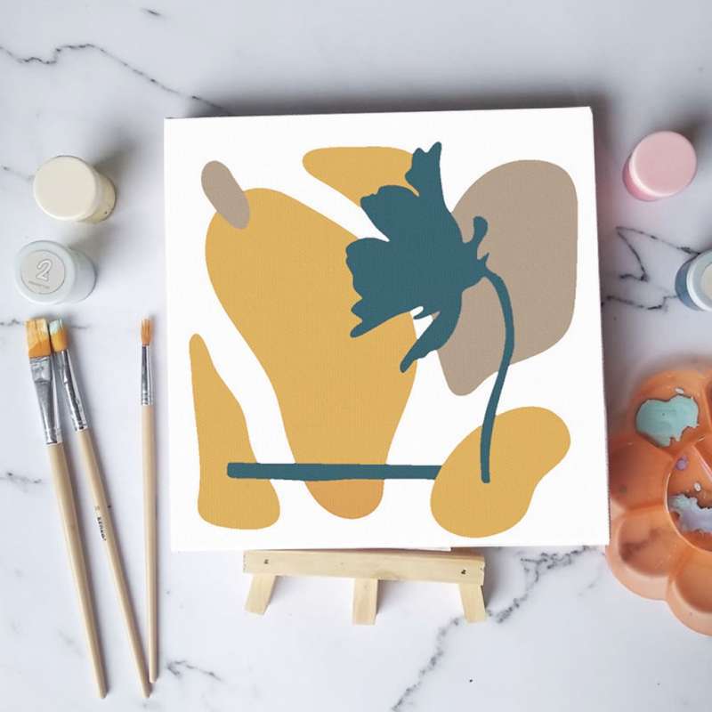 Jual Set melukis Paint by number lukisan tanaman monstera aestetik ...