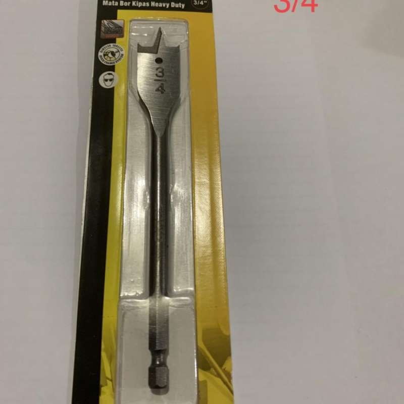 Jual Mata bor kipas heavy duty SOLID 3/4 lubang lingkaran kunci kayu di ...