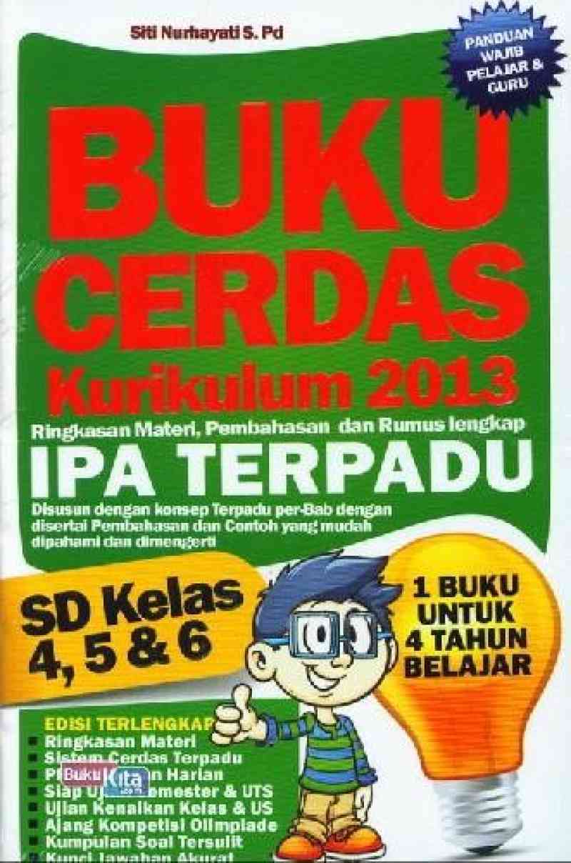 Promo Original Sd 4 - 6 Cerdas Kurikulum 2013 Ipa Terpadu oleh Siti Nurhayati Buku Sd Kelas 6 ...