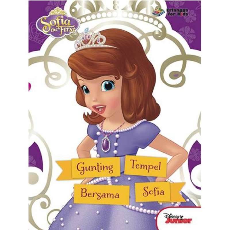 Promo Original Erlangga For Kids - Sofia The First: Gunting Tempel Bersama Sofia # Buku ...