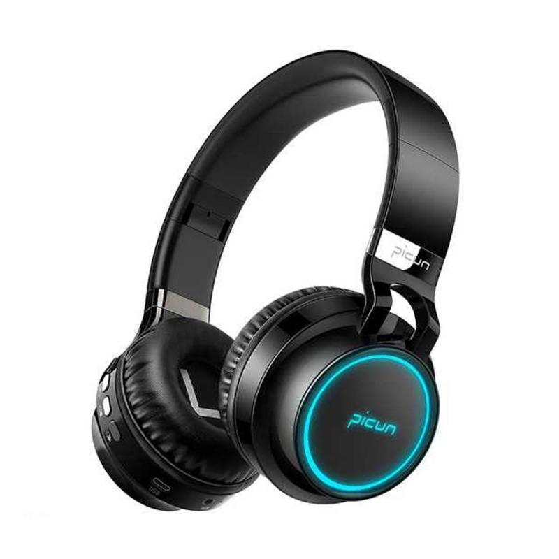 Jual Picun 7 Color Ring Gaming Wireless Bluetooth Headphone with TF ...