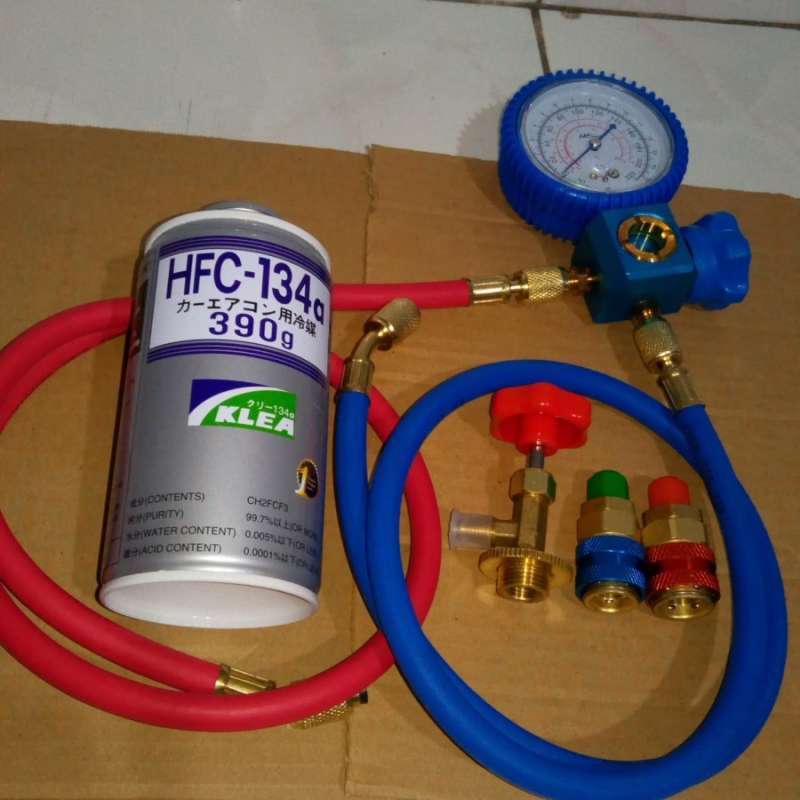 Jual Paket isi freon AC mobil & ,kulkas dgn single manifold sightglas ...