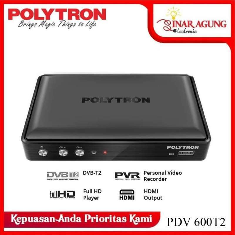 Jual POLYTRON SET TOP BOX DIGITAL DVB T2 PDV 600T2 - 100% ORI di Seller ...