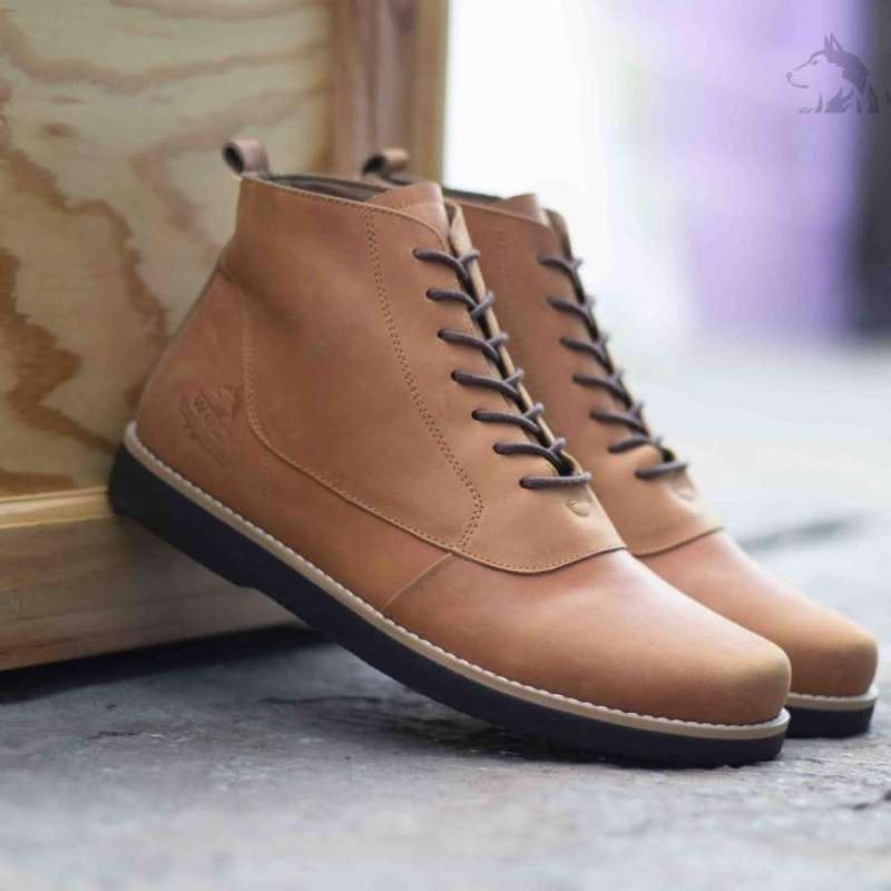Jual SEPATU BOOTS WOLF HAVANESE ORIGINAL SEPATU BOOT KULIT ASLI TAN ...