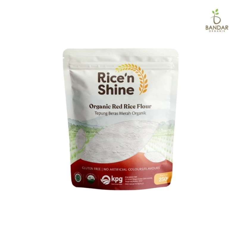 Jual Rice 'n Shine - Tepung Beras Merah Organik 250gr / Red Rice Flour ...